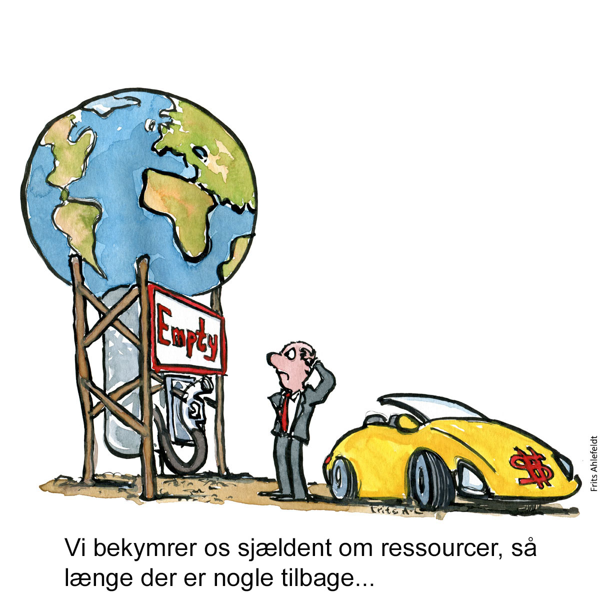 Når planeten er tom – Klimaforandringer i tegninger